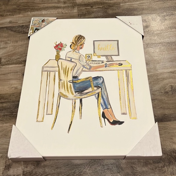 Colleen Karis | Wall Decor | Ckd Colleen Karis Canvas With Gold Paint ...